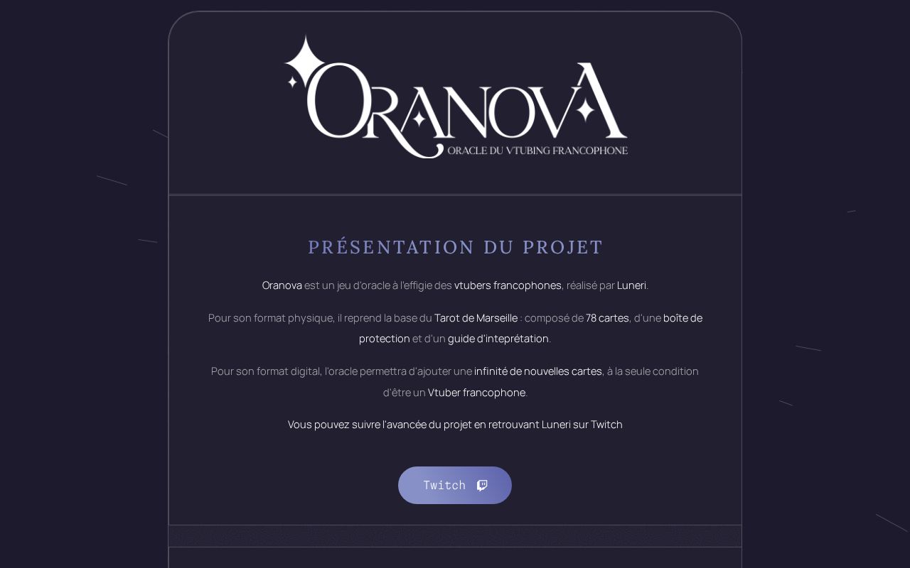 Oranova : l'oracle du Vtubing francophone
